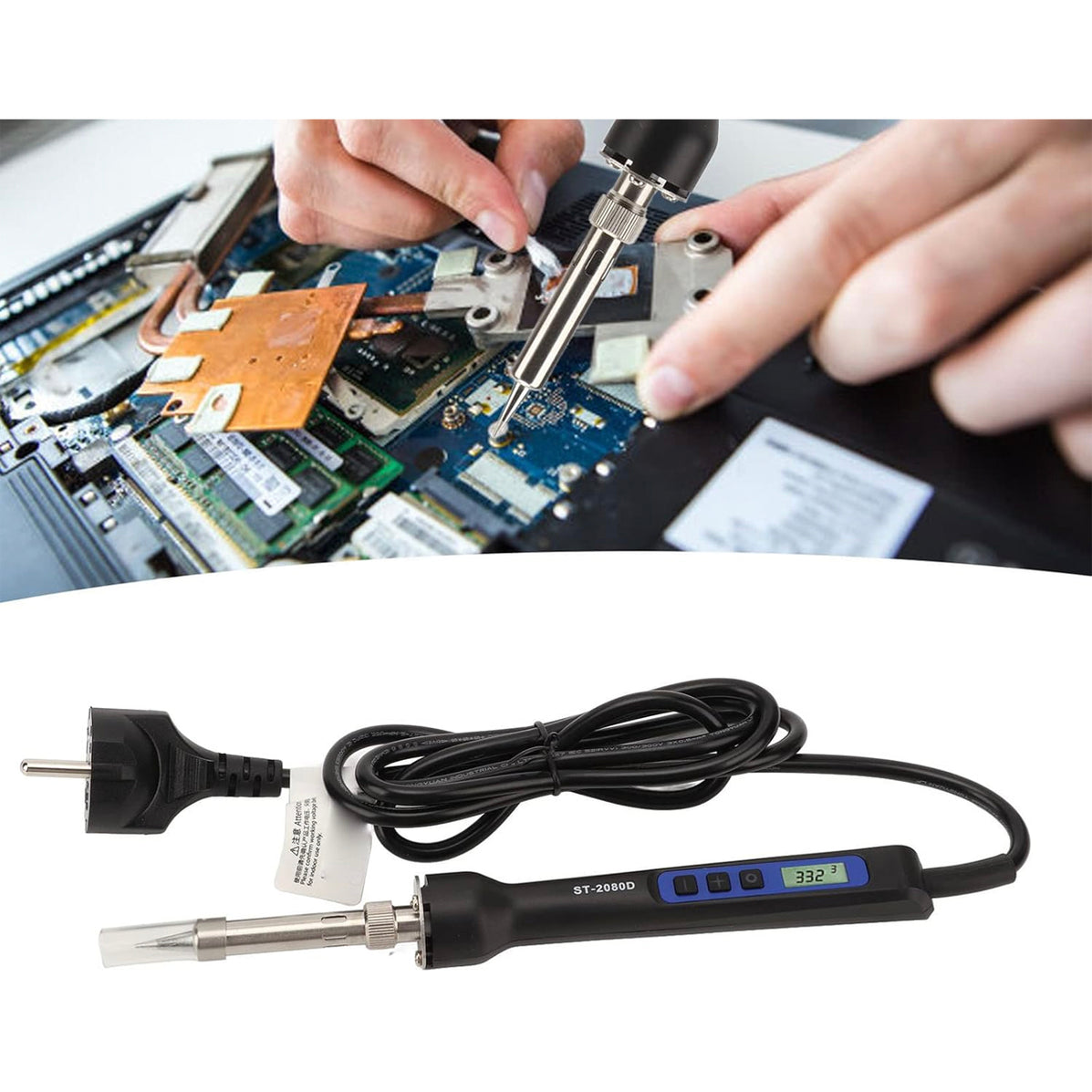 Mỏ hàn chuyên nghiệp kỹ thuật số 65W~150W Atten 2065D/2080D/2150D Seri ...